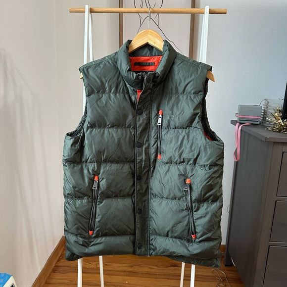 Orvis | Jackets & Coats | Orvis Green Mens Goose Down Puffer Vest Sz M ...